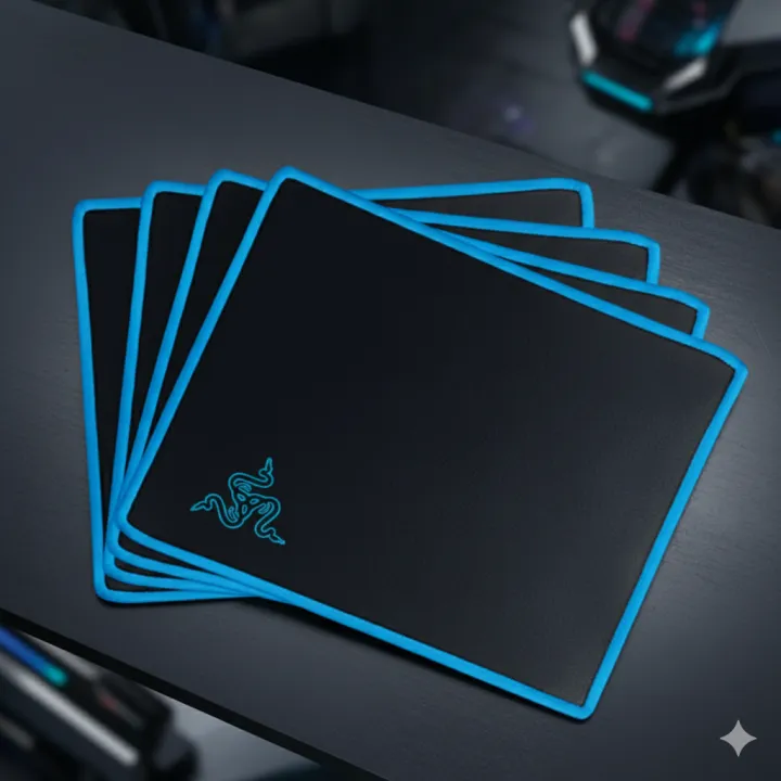 Premium Gaming Mouse Pad (Blue & Neon Green) – Smooth Control Surface ...