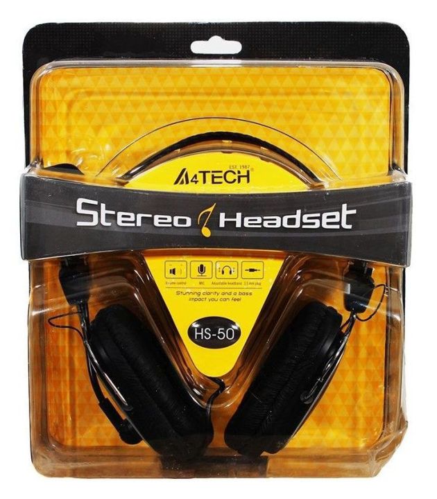 A4 Tech HS-50 ComfortFit Stereo HeadSet | Daraz.pk