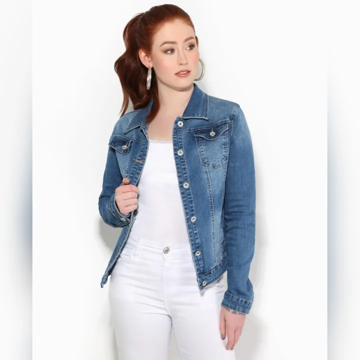 ETERNAL Denim Jacket Lycra Fabric | Daraz.pk