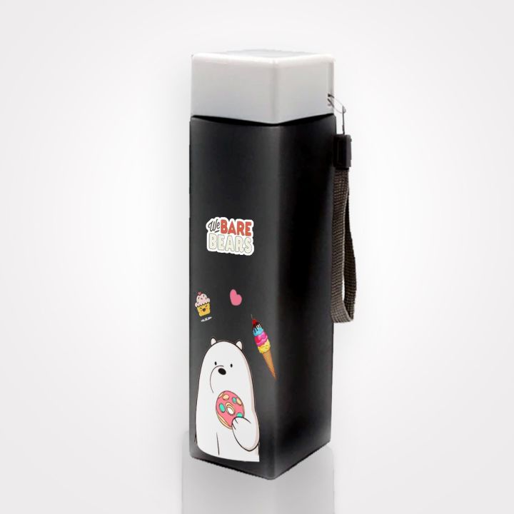 Bare Bears Frosted Bottle For Girls And Boys Cute Panda Design Water Bottle (480ML) | Daraz.pk