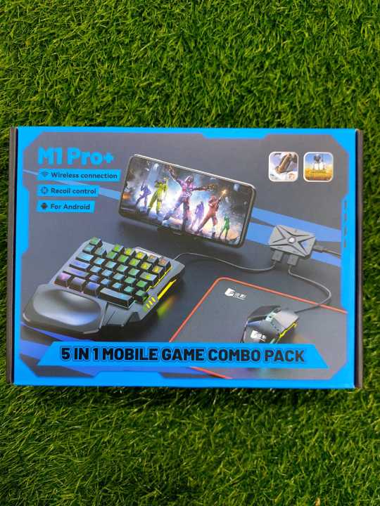 5 IN 1 Mobile Game Combo Pack /Gaming Converter/Wired Gaming Keypad ...