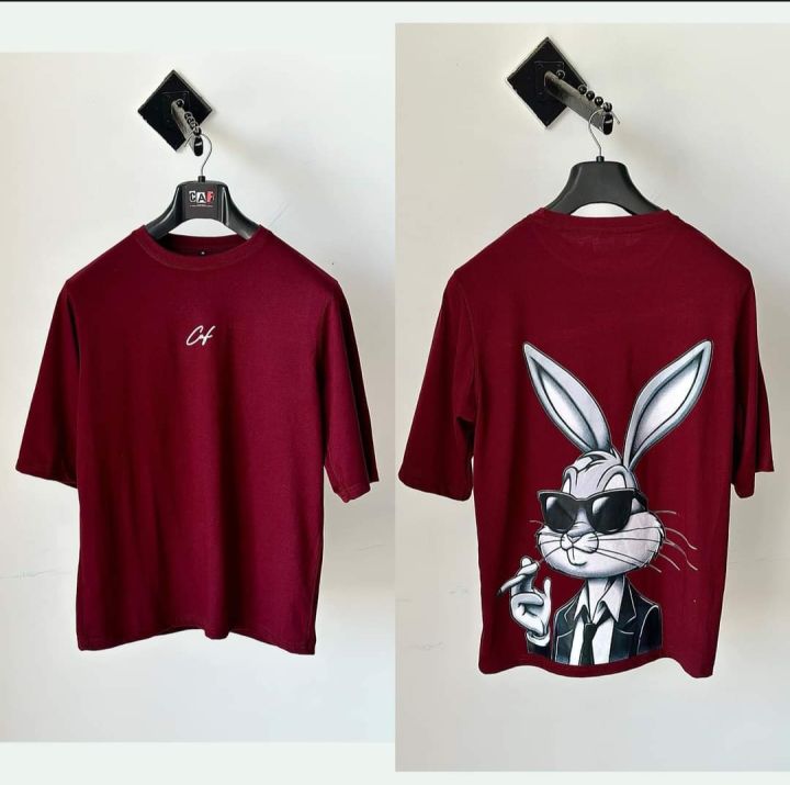Cf Bunny Printed t shirt For Men/boys Summer Collection | Daraz.pk