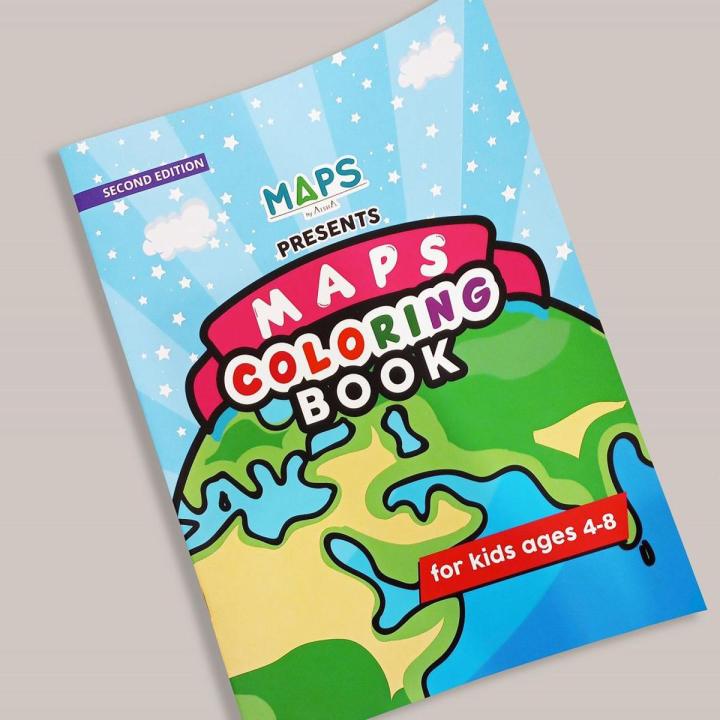 Maps Coloring Book | Daraz.pk