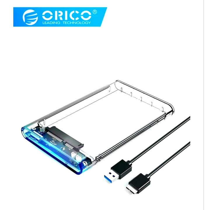 ORICO HDD/SSD Case 2.5" Inch Transparent SATA to USB 3.0 Plus, 2139U3-CR Storage Caddy For ...