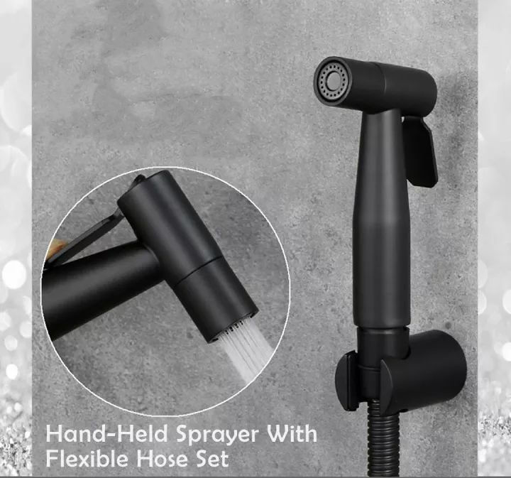 Muslim Shower - Toilet Shower Set Black - Portable Muslim Shower ...