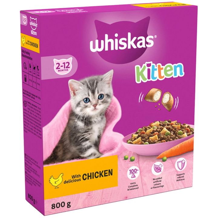 Whiskas Box Kitten 2-12 Months with Chicken - 800g | Daraz.pk