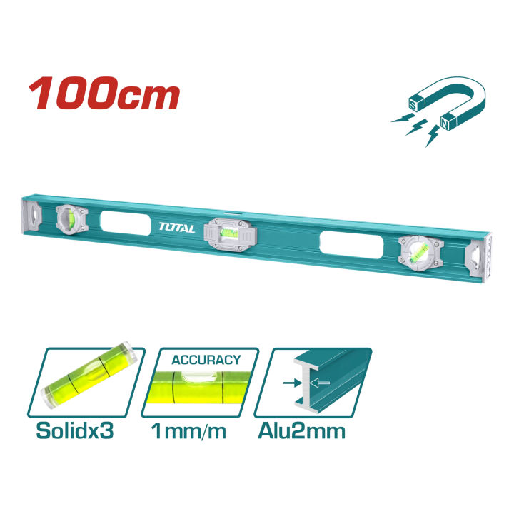TOTAL 100cm Spirit Level TMT210026 | Daraz.pk