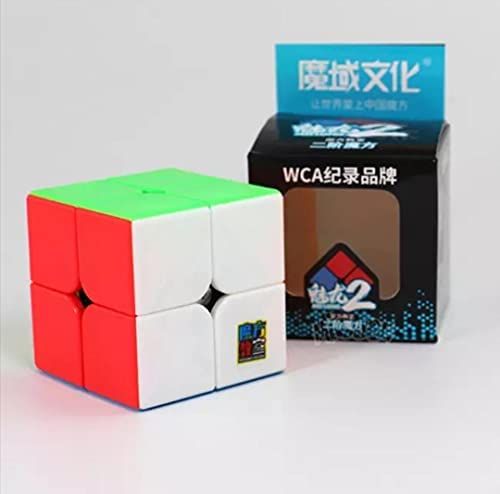 2x2x2 Moyu Stickerless Magic Cube Speed Pocket Cube Moyu Black Puzzle ...