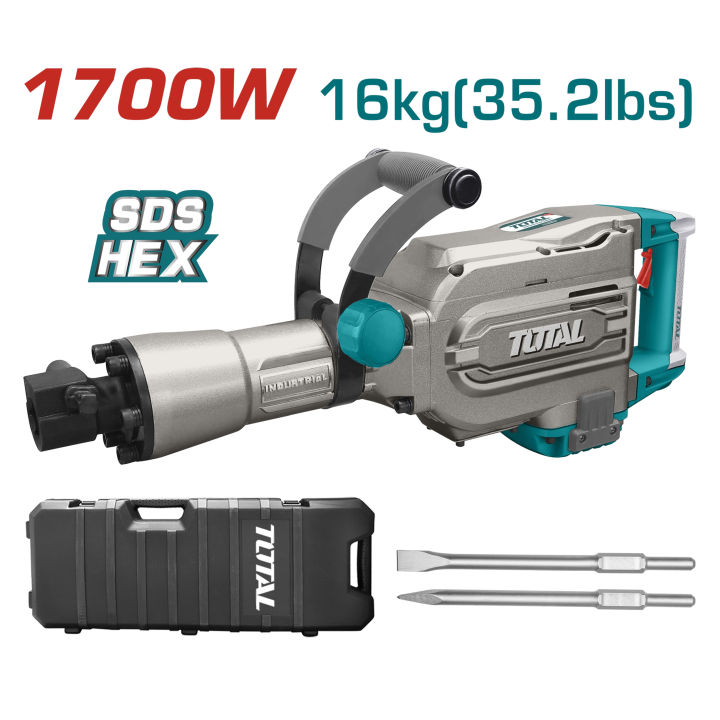 TOTAL 1700W Demolition Breaker Set TH215456 | Daraz.pk