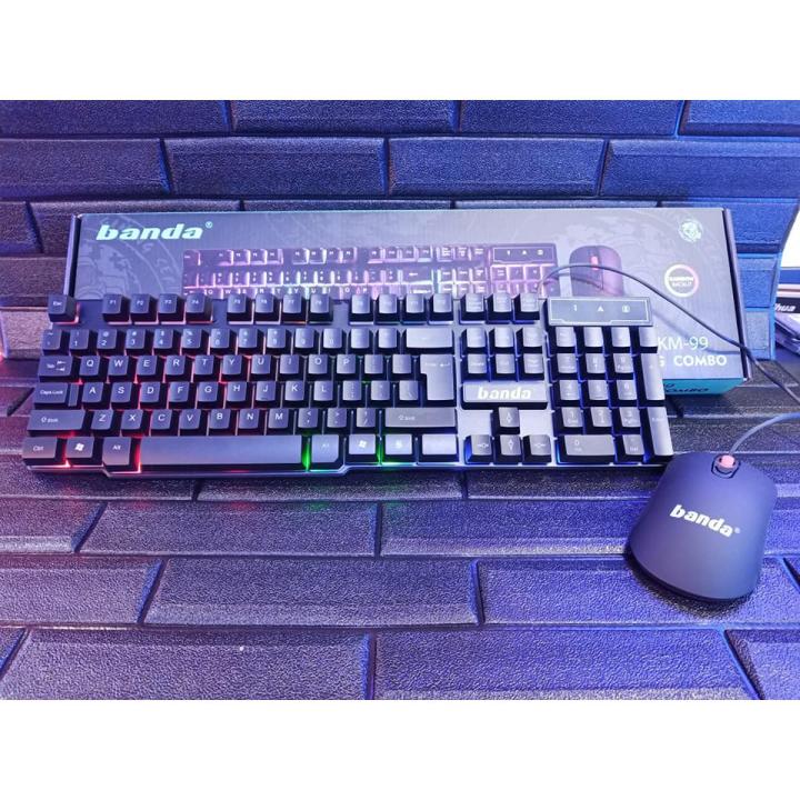 Gaming mouse and keyboard BANDA KM-99 | Daraz.pk