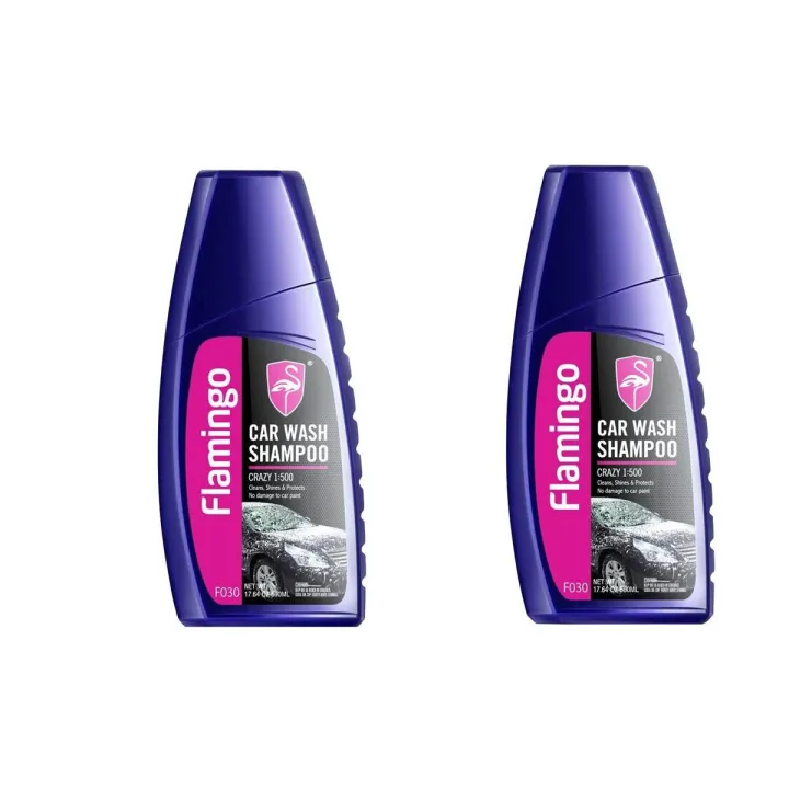 Flamingo Car Wash And Wax Shampoo 500ML (Pack of 2) | Daraz.pk