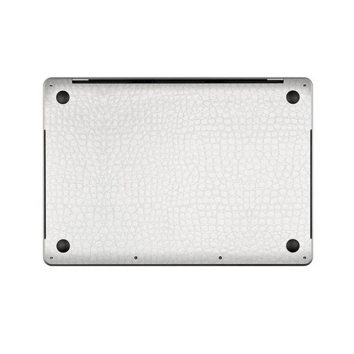 APPLE MACBOOK PRO 2016 15 White Crocodile Leather Texture Bottom Skin ...