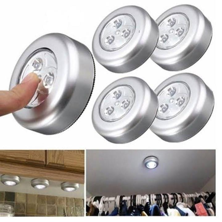 LED Tap Light | Stick on Push Button Touch Lights | 3 LED Push Touch ...