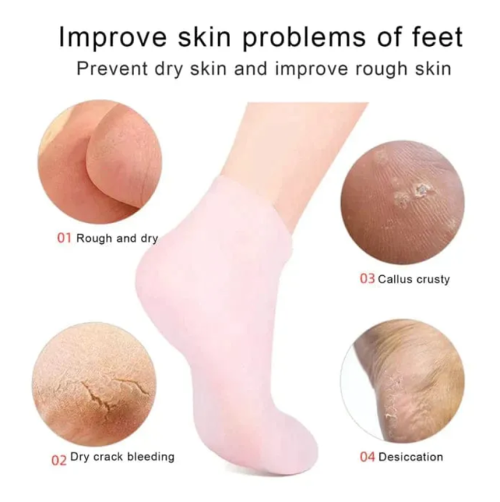 Silicon Full Socks Pair ,Silicone Jelly Socks. | Daraz.pk