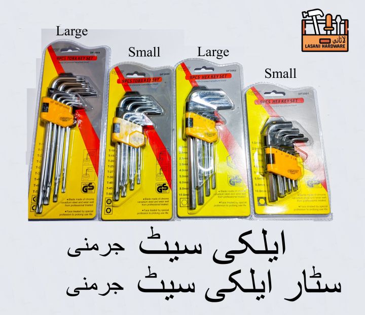 Star L Key Set Elky Set Elki Set Allen key Set (Heavy Duty) Extra Long ...
