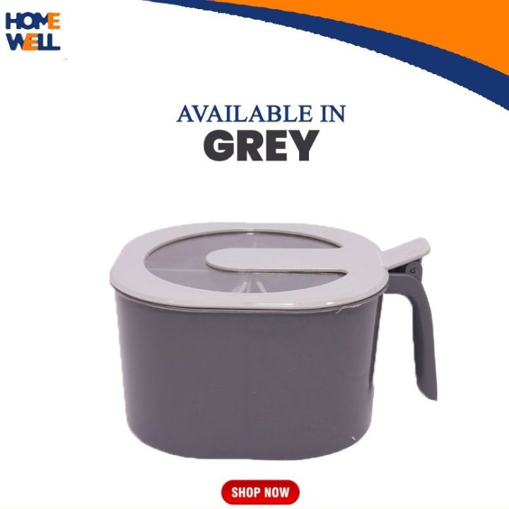 Home Well 4 Gird Masala Partition Box with Spoons and Lid 4 in 1 Spice ...
