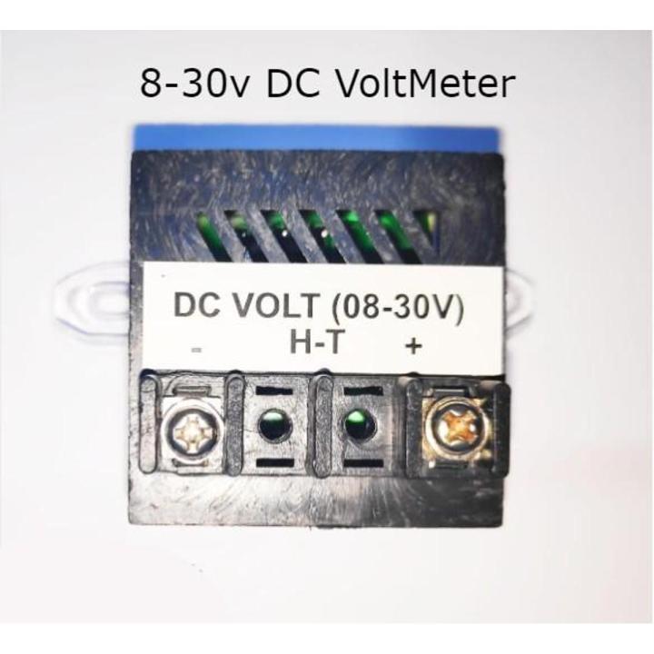 DC VOLTMETER RANGE 8 - 30V LED DIGITAL VOLTAGE PANEL METER| SMZ Store ...
