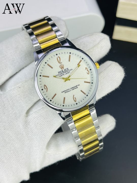 Classic Men’s Watch - Rolex Oyster Perpetual Style | Daraz.pk