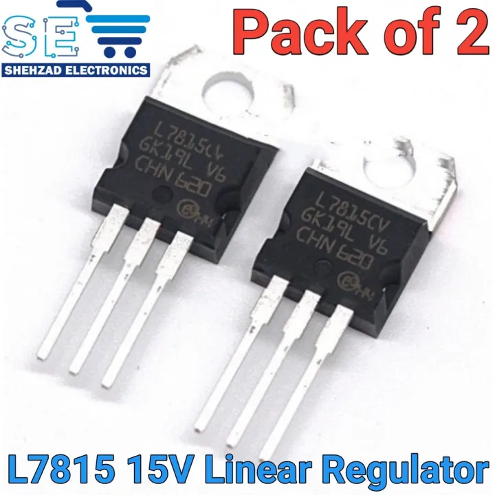 2PCS 7815 LM7815 L7815 15V Linear Voltage Regulator | Daraz.pk