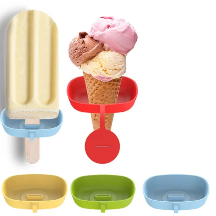 Soft Creative Drip Free Ice Pop Holder Silicone Drip-proof Ice Cream ...