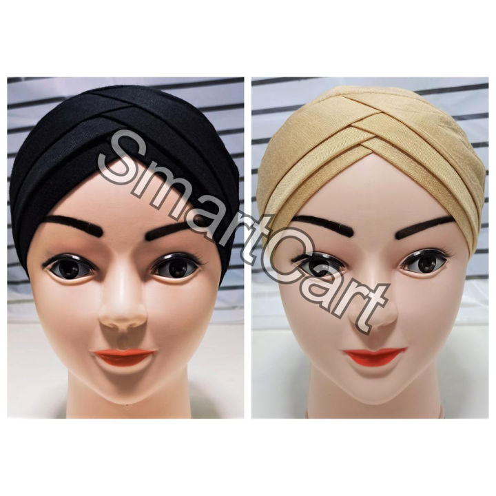 Pack of 2 3D Layer Hijab Caps for Girls - Soft, Comfortable, Adjustable ...