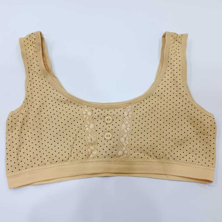 Teenage Bra Young Girls Traning Bra Soft Fabric Multi Colour half Bra ...