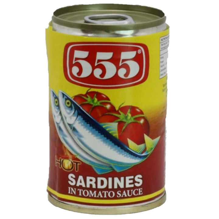 555 Sardines in Tomato Sauce HOT 155g | Daraz.pk