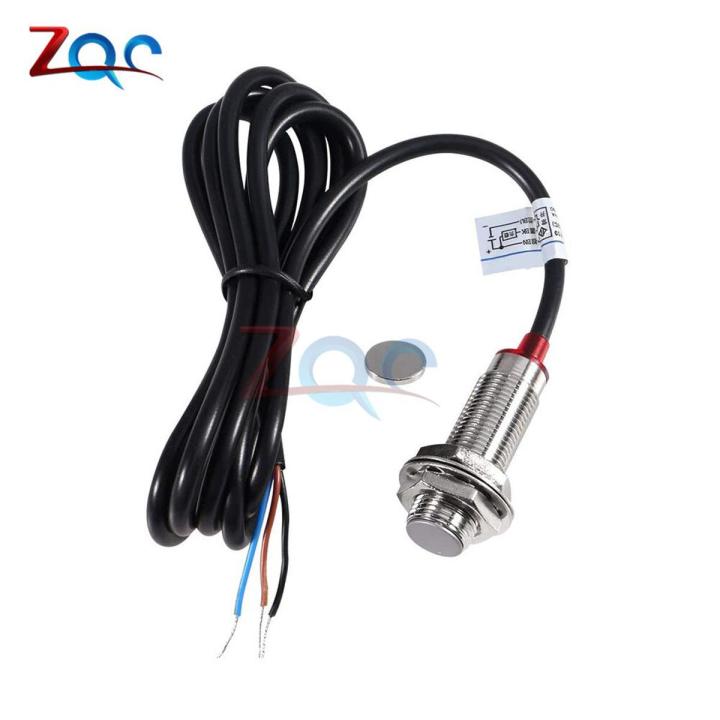 NJK-5002C 10mm Hall Effect Switch Proximity Sensor Inductive Switch NPN NO (Normally Open) with ...