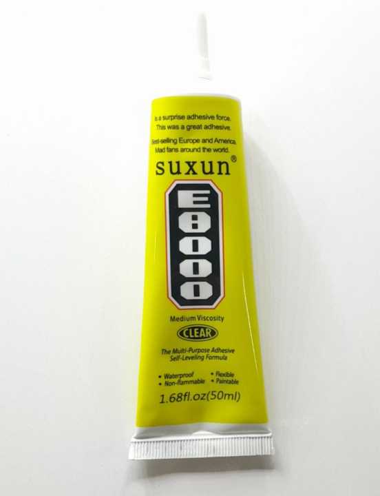 Suxun E8000 Liquid Glue 50ml Multipurpose Adhesive for Clothes, Arts and Craft, Leather, Jewelry ...