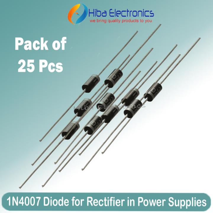1N4007 Diode General Purpose Diode 1000V 1A for Rectifier in Power Supplies | Daraz.pk