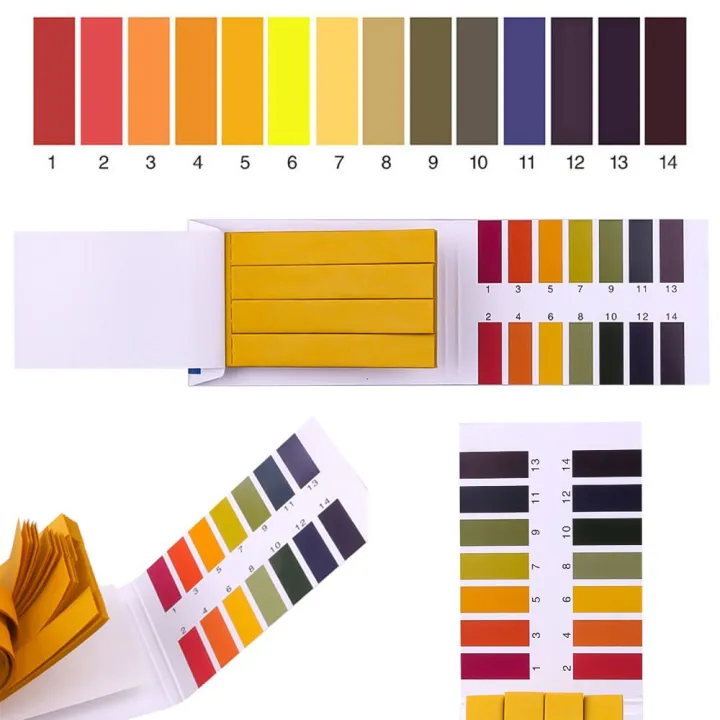 80 Strips/pack PH -14 Cosmetic Testing Indicator Paper Analyzers for ...
