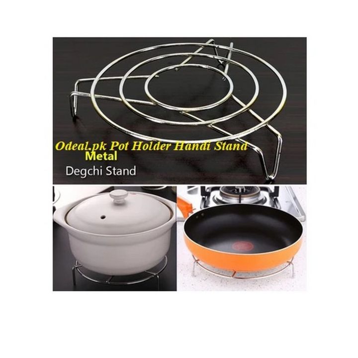 RXN Multi-Purpose Metal Heated Pot Holding Stand Rack Handi Stand Handi ...