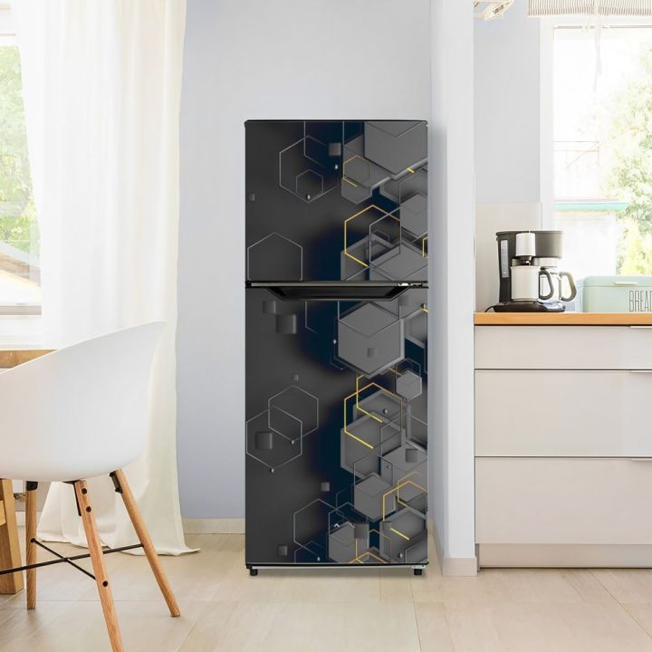 Decorative 3D Black Fridge Stickers Self-Adhesive PVC | Daraz.pk