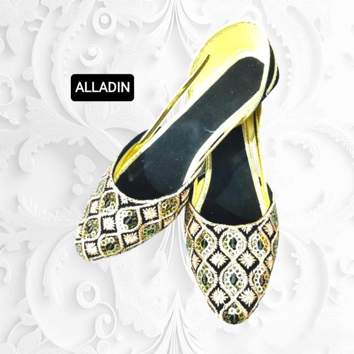 New Design Black Handcrafted Khussa For Girls and Women | Daraz.pk