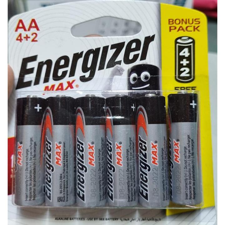 100% Original Energizer MAX AA Batteries 4+2 Bonus Pack Alkaline Battery Cells | Daraz.pk