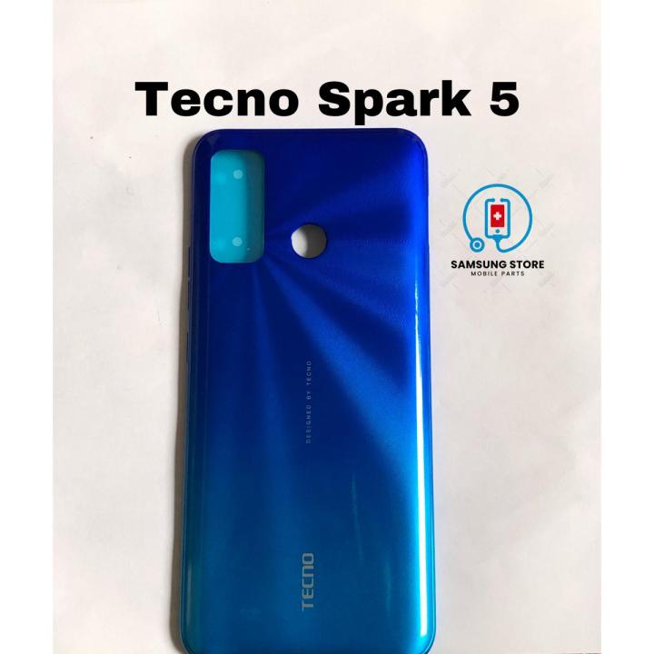 Tecno Spark5 Battery Cover Door Housing case Glass cover for Tecno Spark5 Back Battery Cover ...