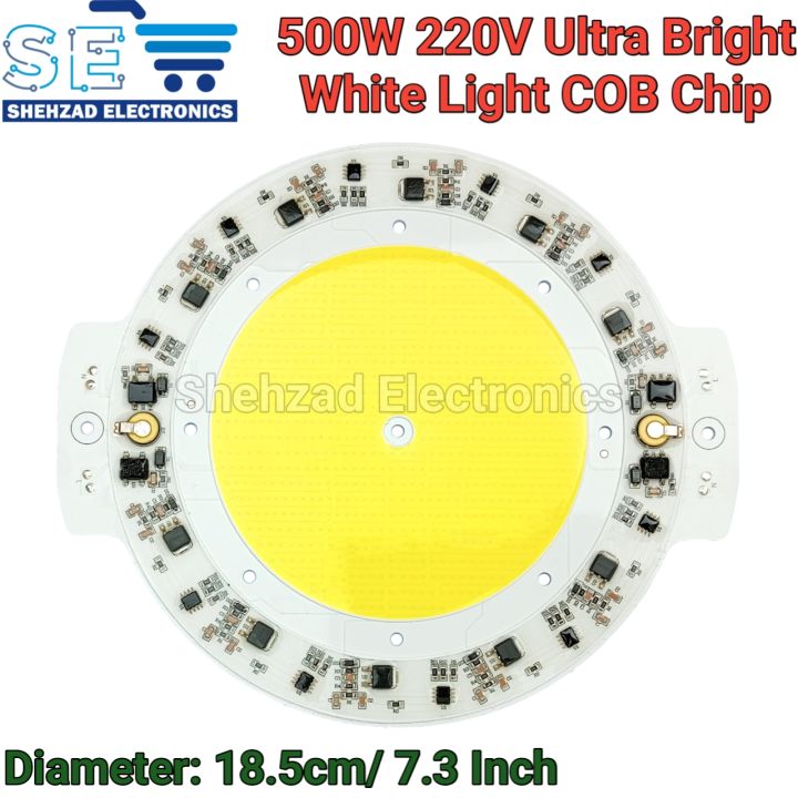 500W 220V Ultra Bright COB LED Chip – High Power White Light | Daraz.pk