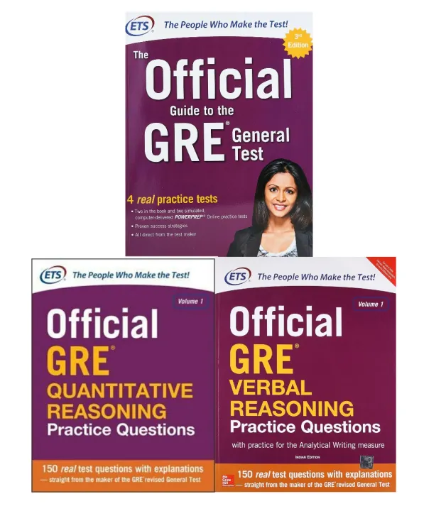 GRE The Official Guide Bundle Books - General Test + Quantitiative ...