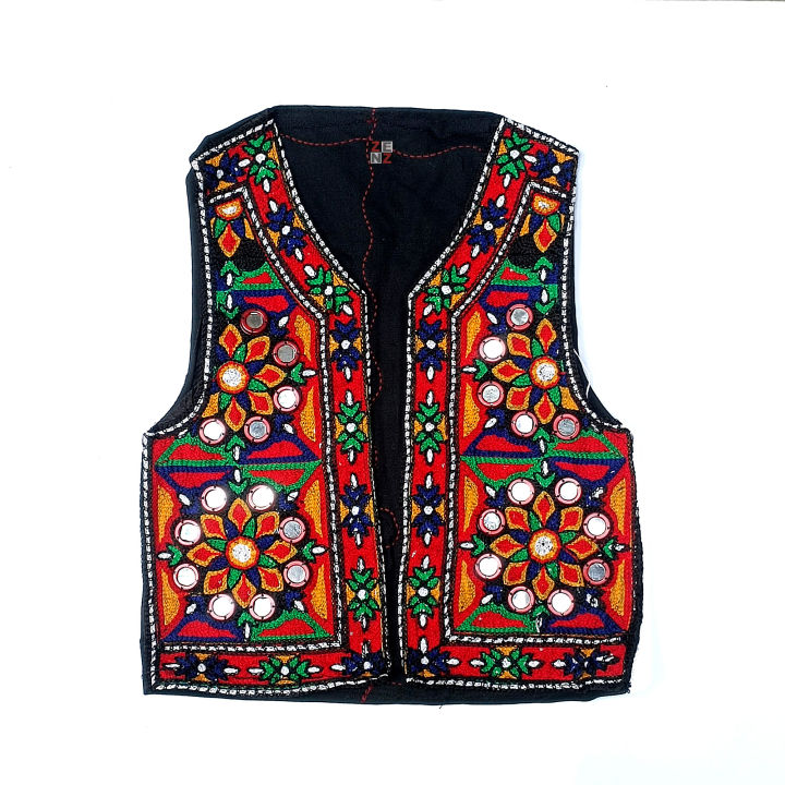 ZENZ Pakistani Traditional Embroidered Sequins Waistcoat Koti for Baby ...