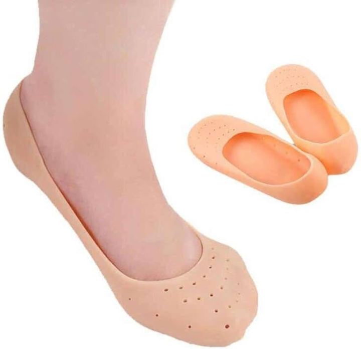 Anti Crack Full Length Silicon Foot Protector Moisturizing Socks for ...