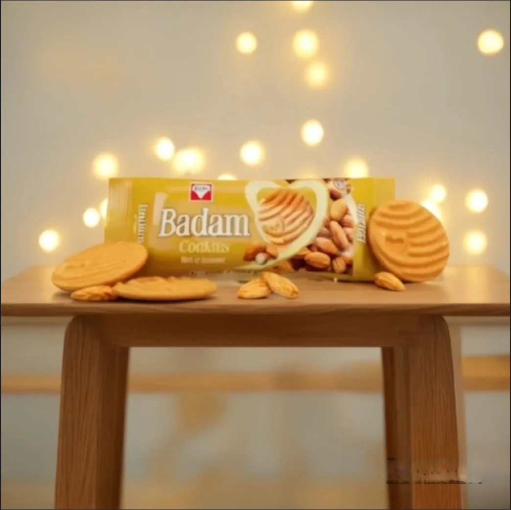 Gibs Badam Cookies - Delicious Almond Biscuits Rich in Almonds (Pack of ...
