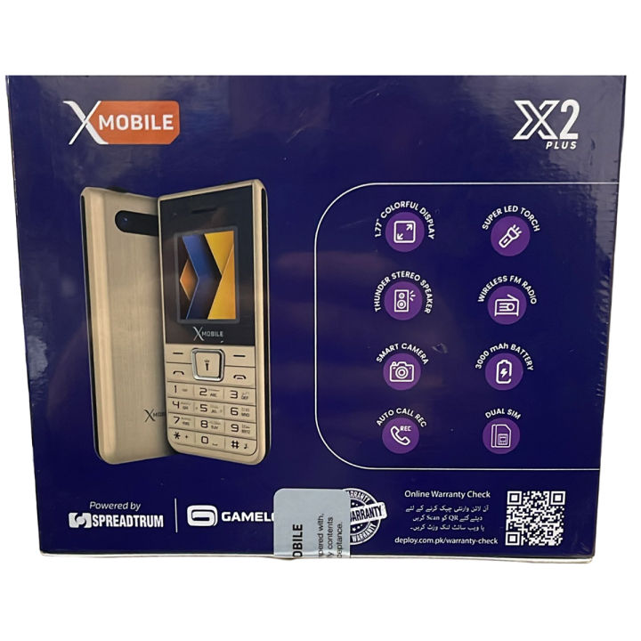 X mobile X2 plus Box pack 3000 mah battery PTA approved | Daraz.pk