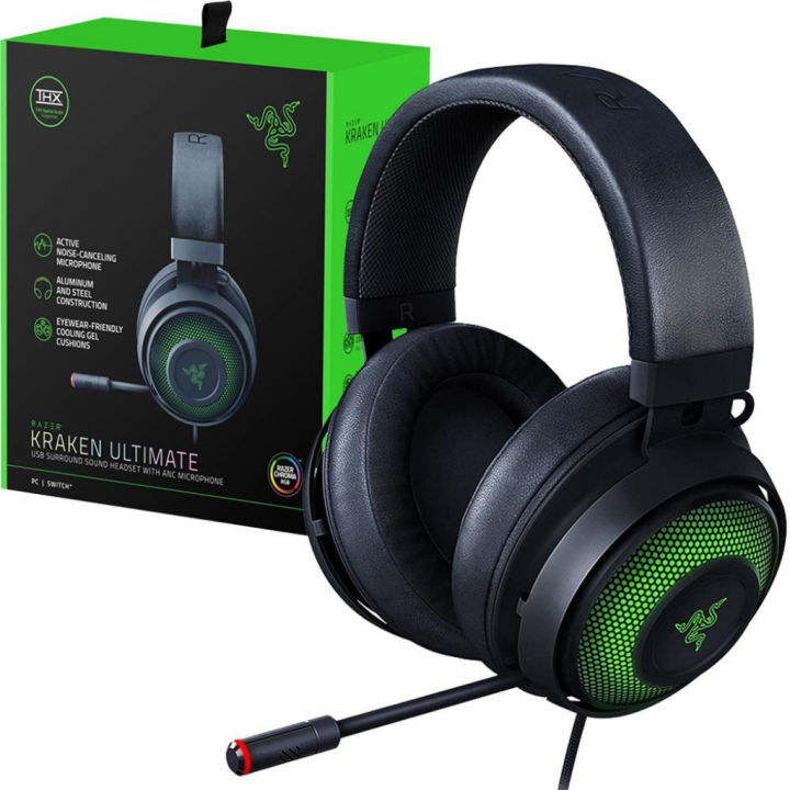 Razer Kraken Ultimate – USB Gaming Headset (Gaming Headphones for PC ...