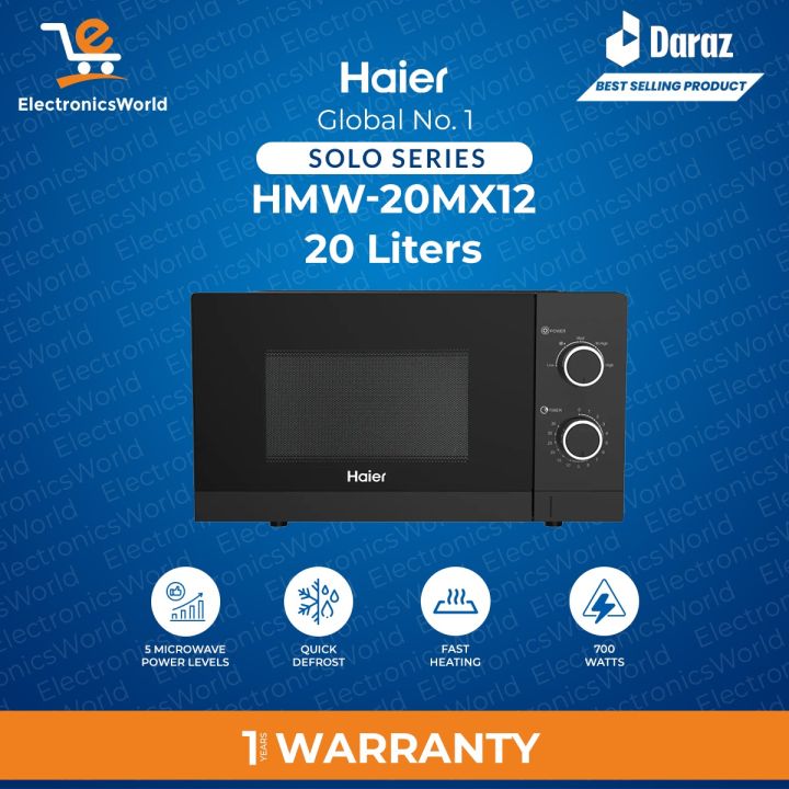 Haier Micro Oven | SOLO SERIES HMW- 20MX12 | 5 Microwave Power Levels ...