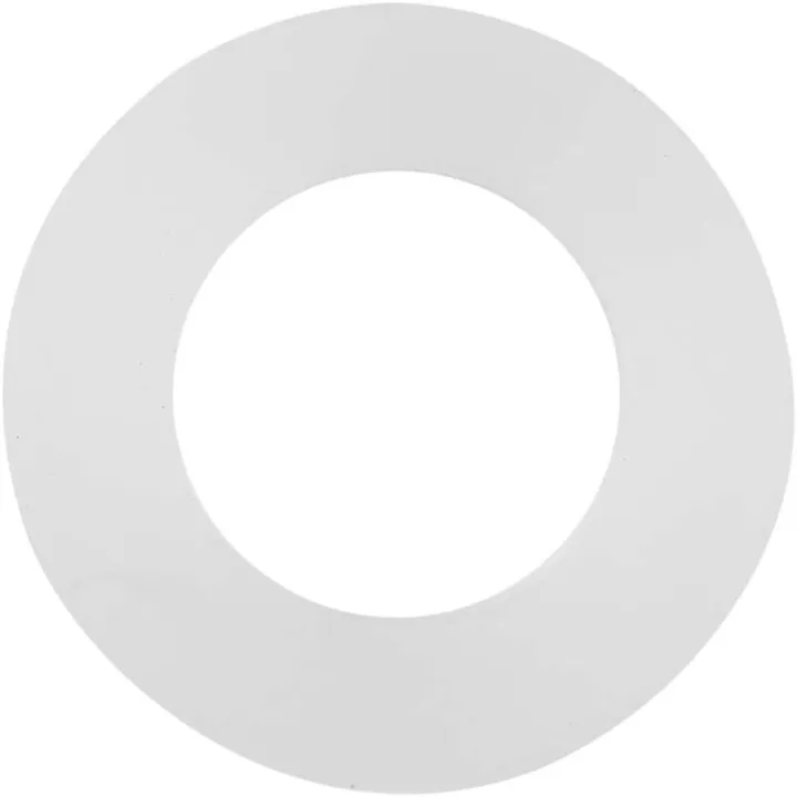 10Pcs Practical White Silicone Gaskets Rubber O-Ring Flat Washers Water ...