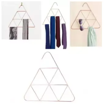 Metal Triangle Shape TieScarf Storage Hanging Organizer Hanger | Daraz.pk