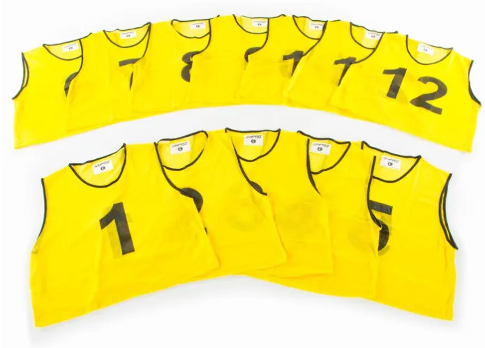 Football bibs Pack of 6 - Vest in Mesh For Football Training ...