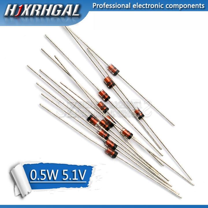 1PCS 0.5W 5.1V BZX55C5V1 1/2W DO-35 Zener Diodes | Daraz.pk