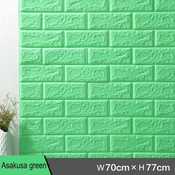 [1PCS] 3D Brick Stone Wall Sticker Self-Adhesive Foam Wallpaper Panels ...