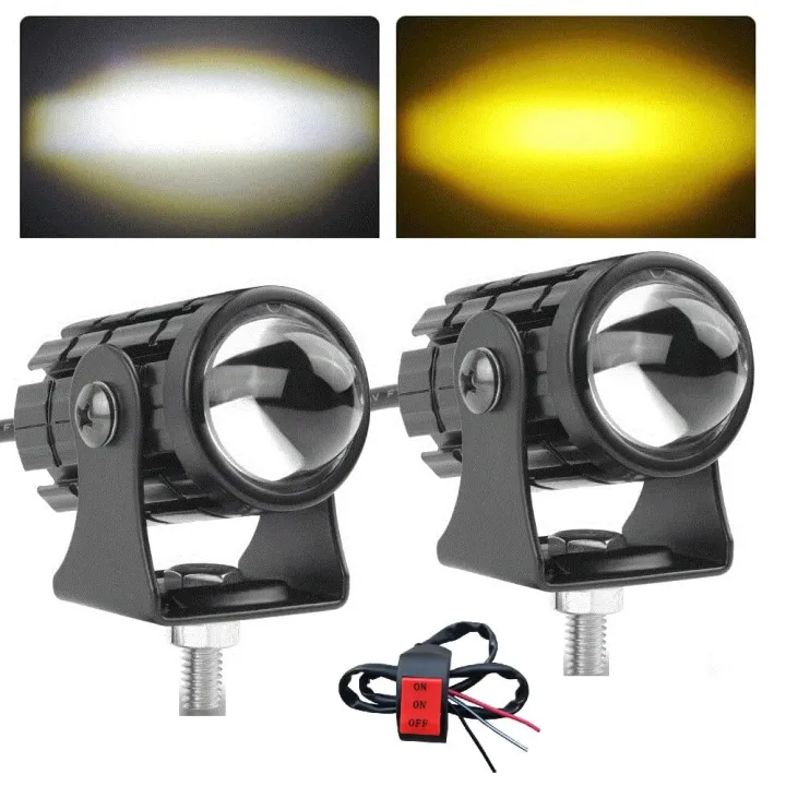 Pack of 2 - Mini Driving Led Light With Free On/Off/On Switch, Ultra ...